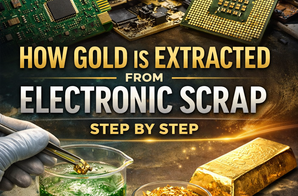How Gold Is Extracted from Electronic Scrap — Step by Step - MRT Gold